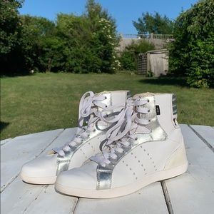 adidas | Shoes | Adidas Slvr Collection White High Tops | Poshmark